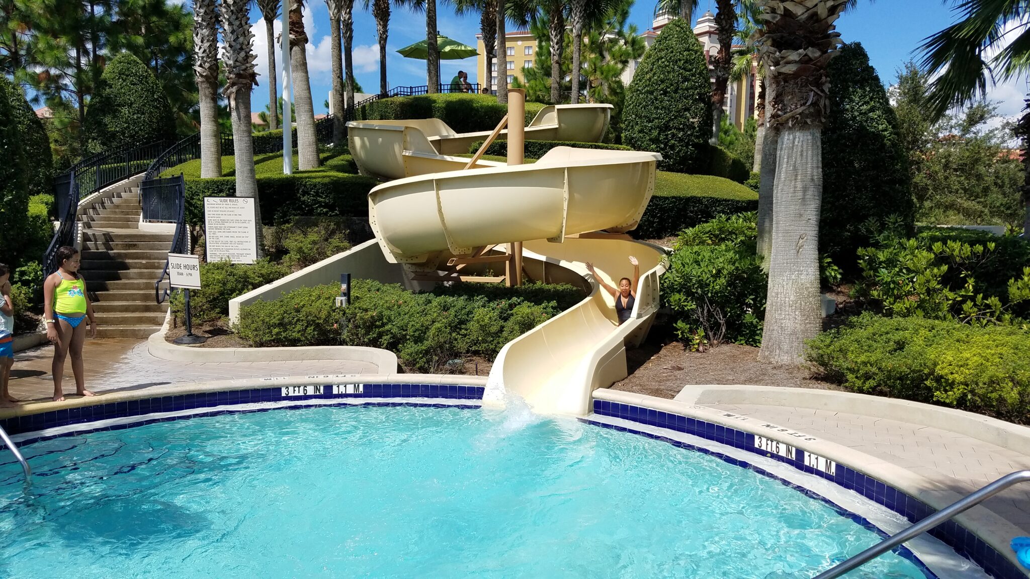 leanette-on-the-hilton-orlando-bonnet-creek-water-slide - Funtastic Life